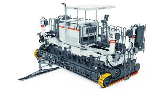 A Wirtgen concrete paving train impresses with high productivity in ...