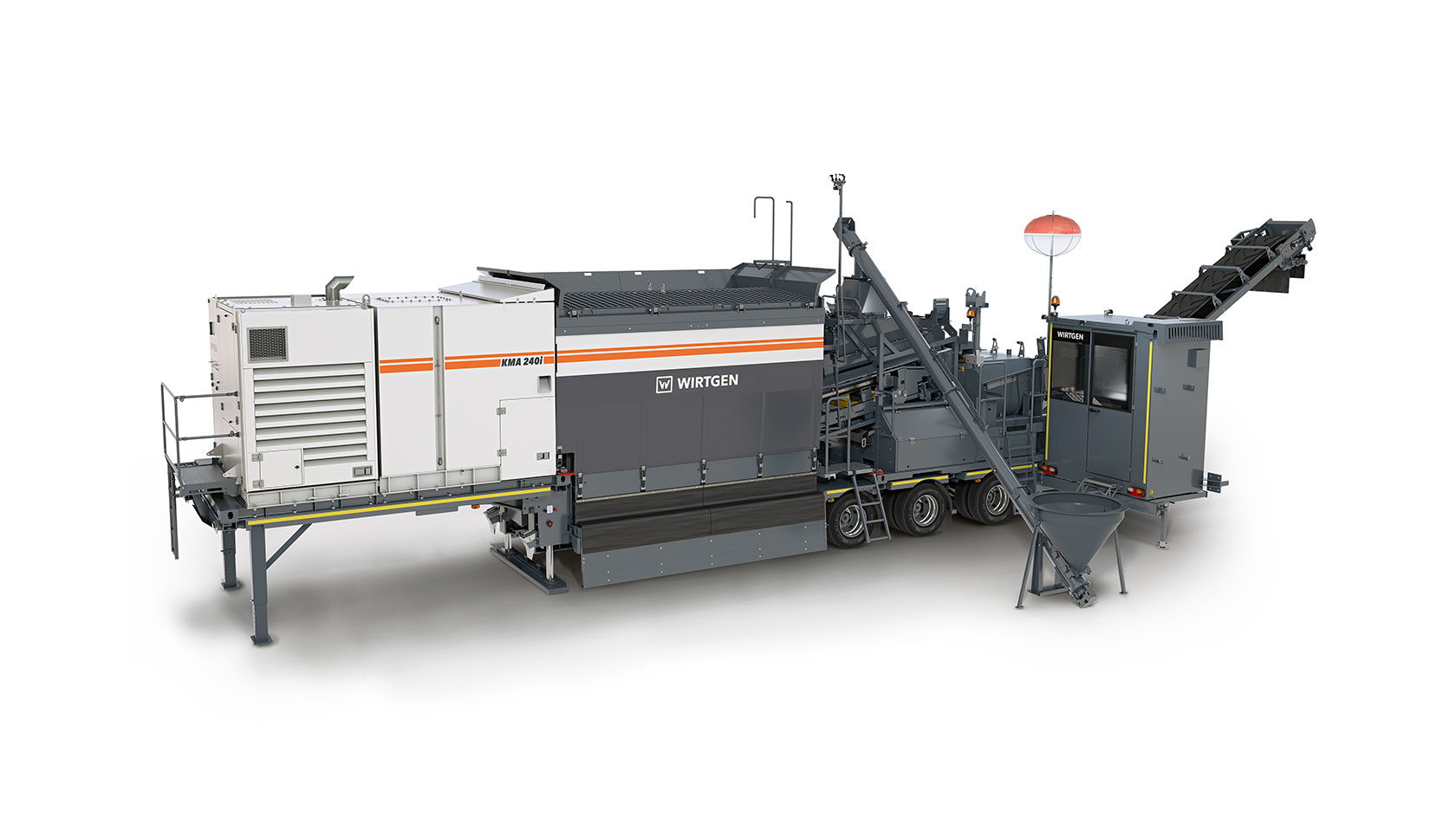 Recycling near the Job Site with the New KMA 240(i) | PR | Wirtgen