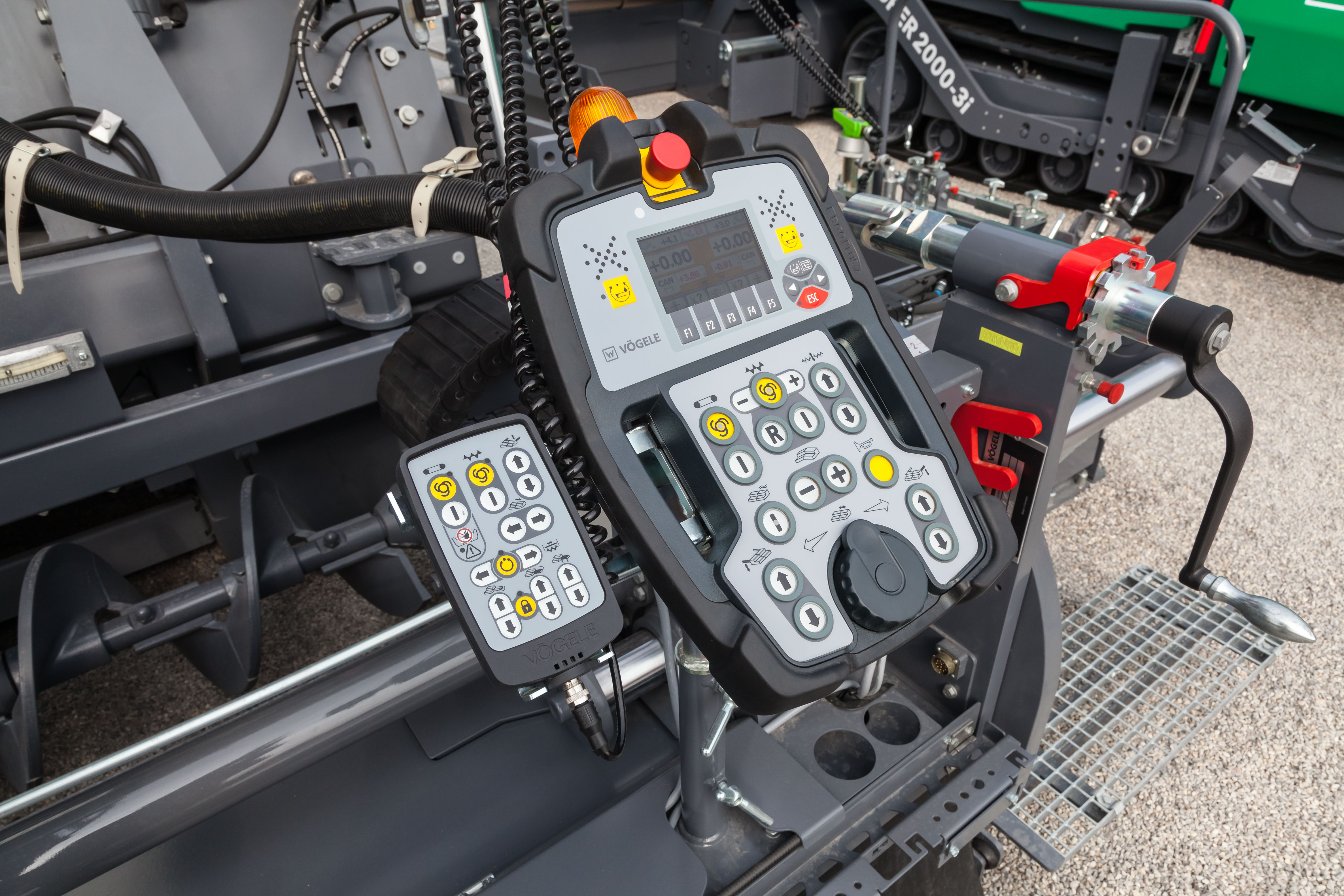 Screed operator’s console