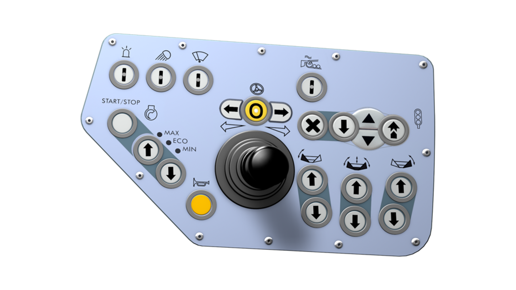 Paver operator’s console