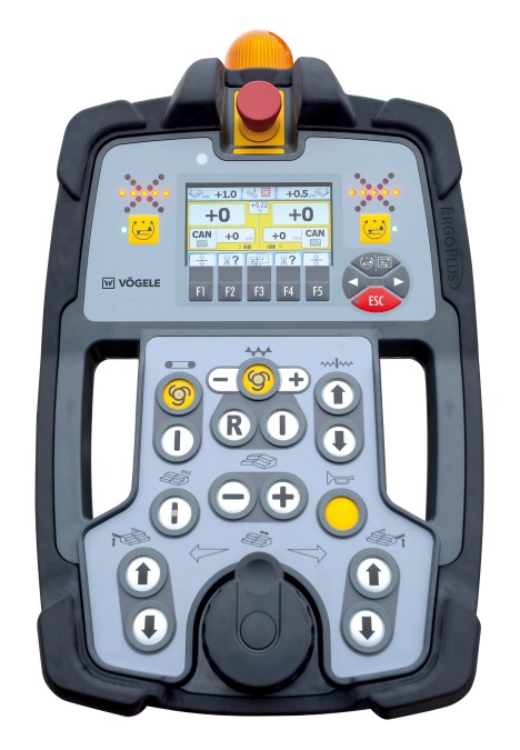 Screed operator’s console