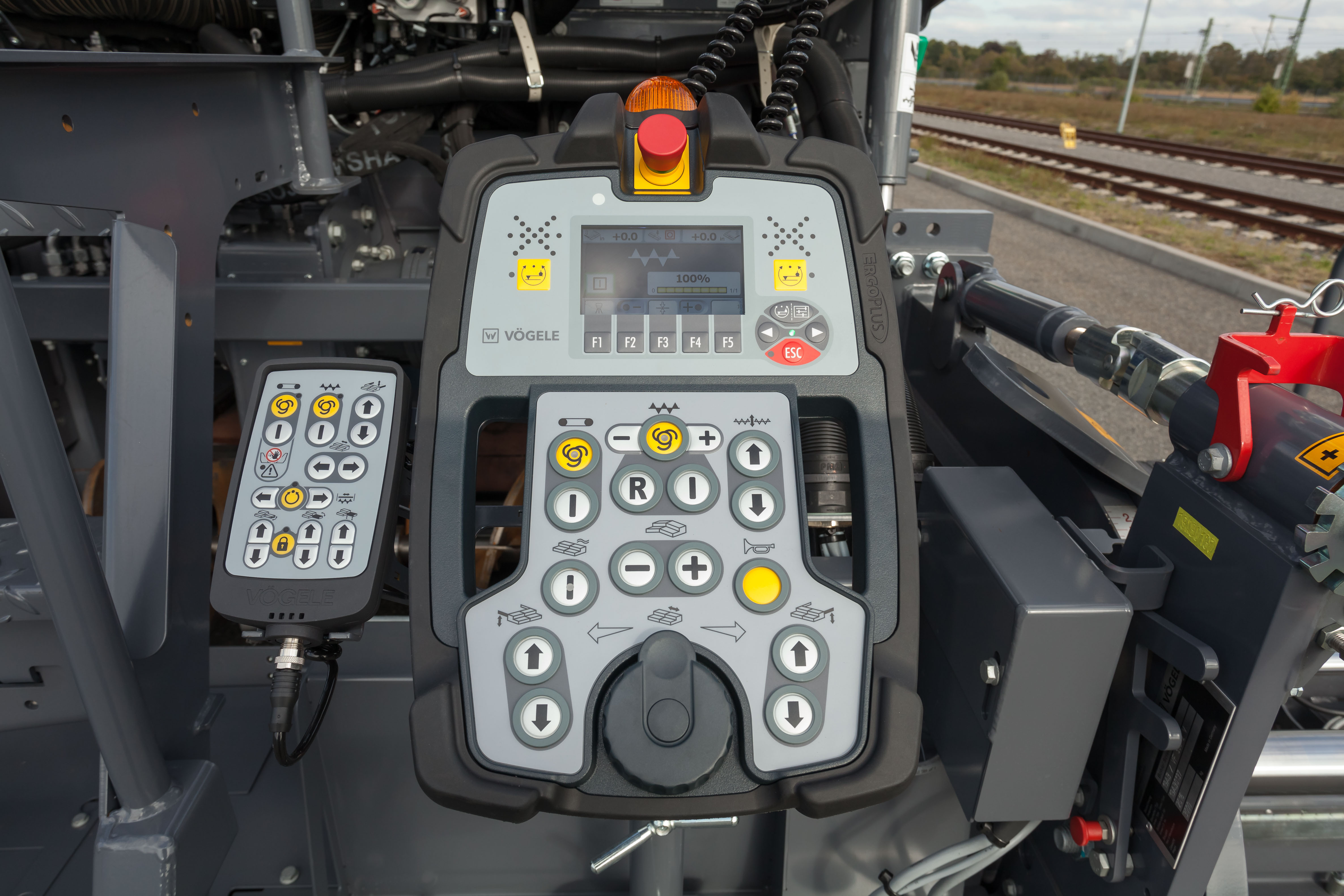 Screed operator’s console