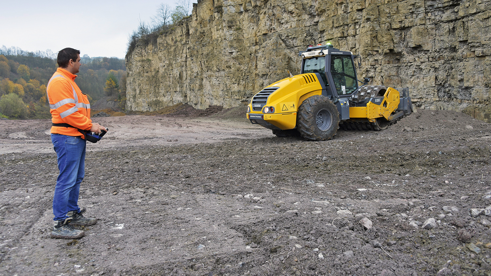 Remote controlled soil compactor