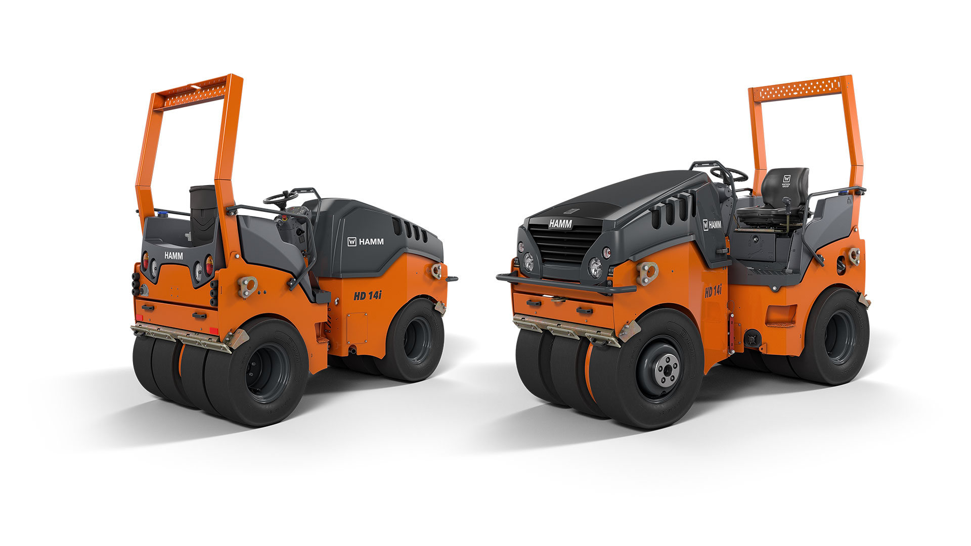 Compact HD 14i TT pneumatic-tire roller