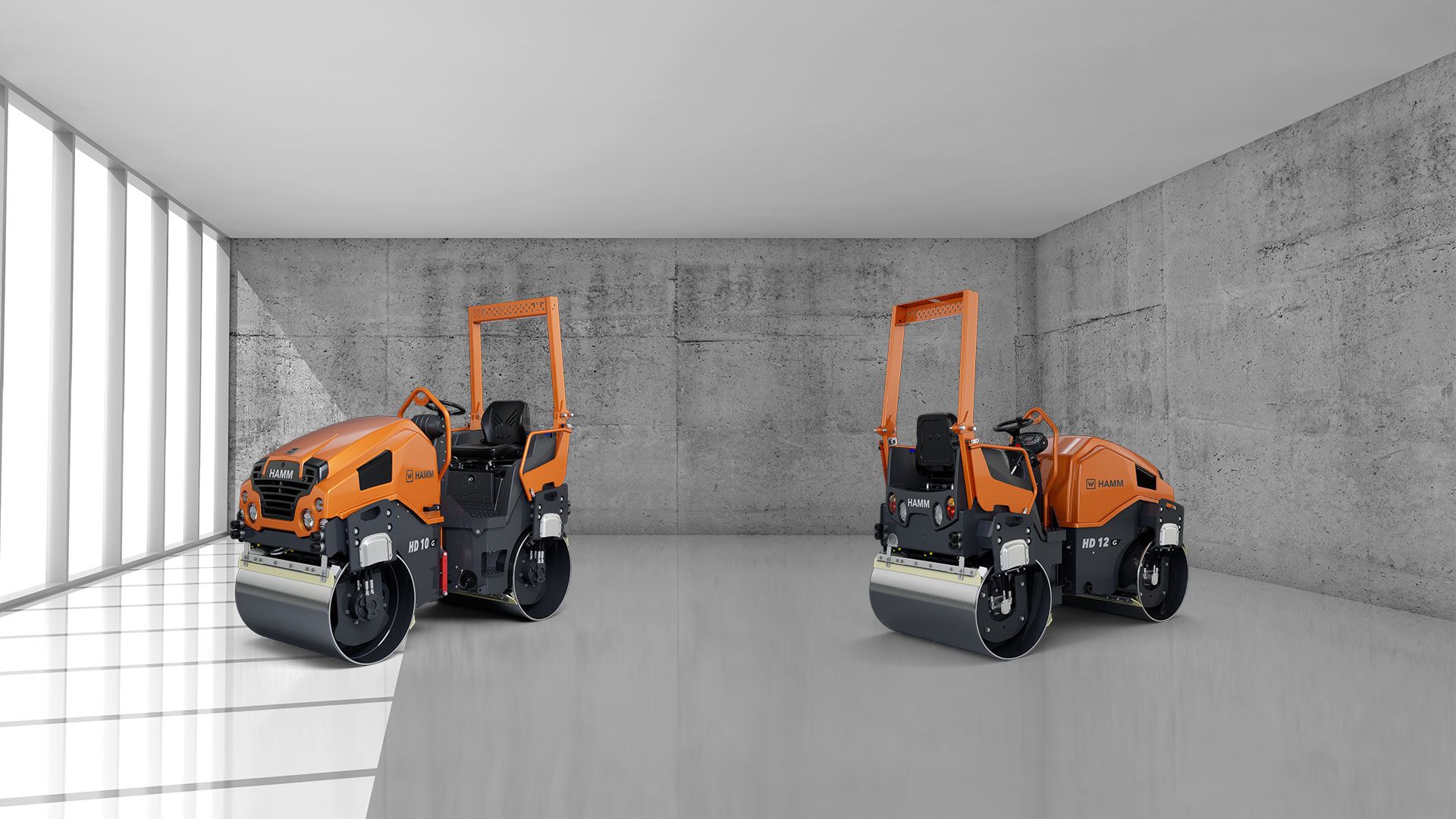 Roller manufacturer Hamm is launching the compact tandem rollers HD 10 ...